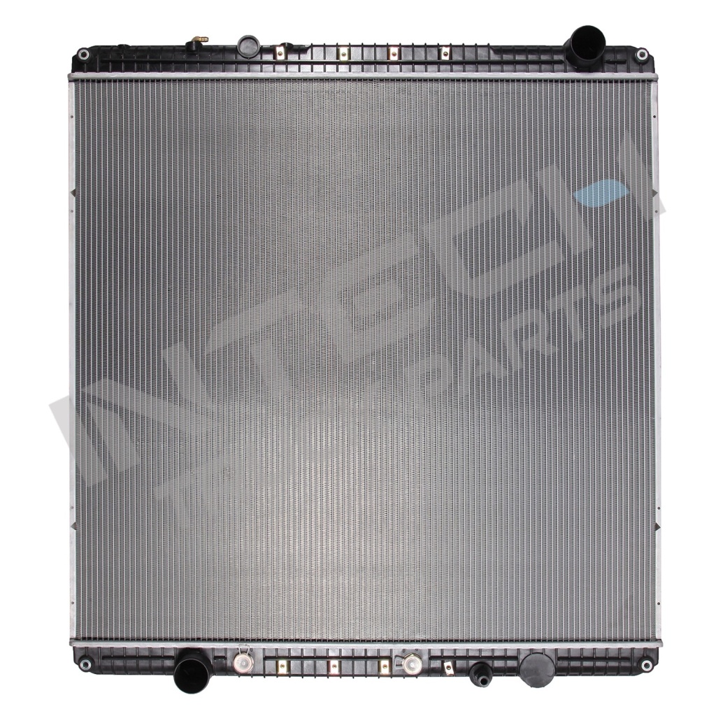 Radiator - 18-22 Freightliner Cascadia, DD15 engine, Outlet on lower ...