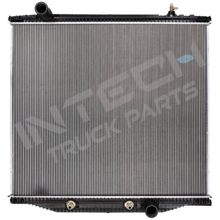 Radiator - 18-22 Freightliner Cascadia, DD15 engine, Outlet on lower ...