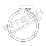 Exhaust Clamp – Cummins 6.38″ V-Band Clamp 2880213, 3621545C1, 5304600 ...
